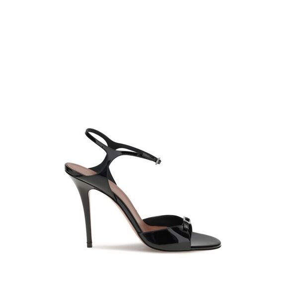 Amina Muaddi | Shoes | Amina Muaddi Black Calf Leather Bos Taurus ...